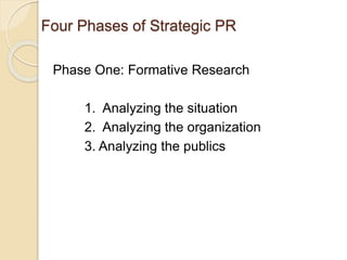 Introduction to strategic planning in public relation | PPTX