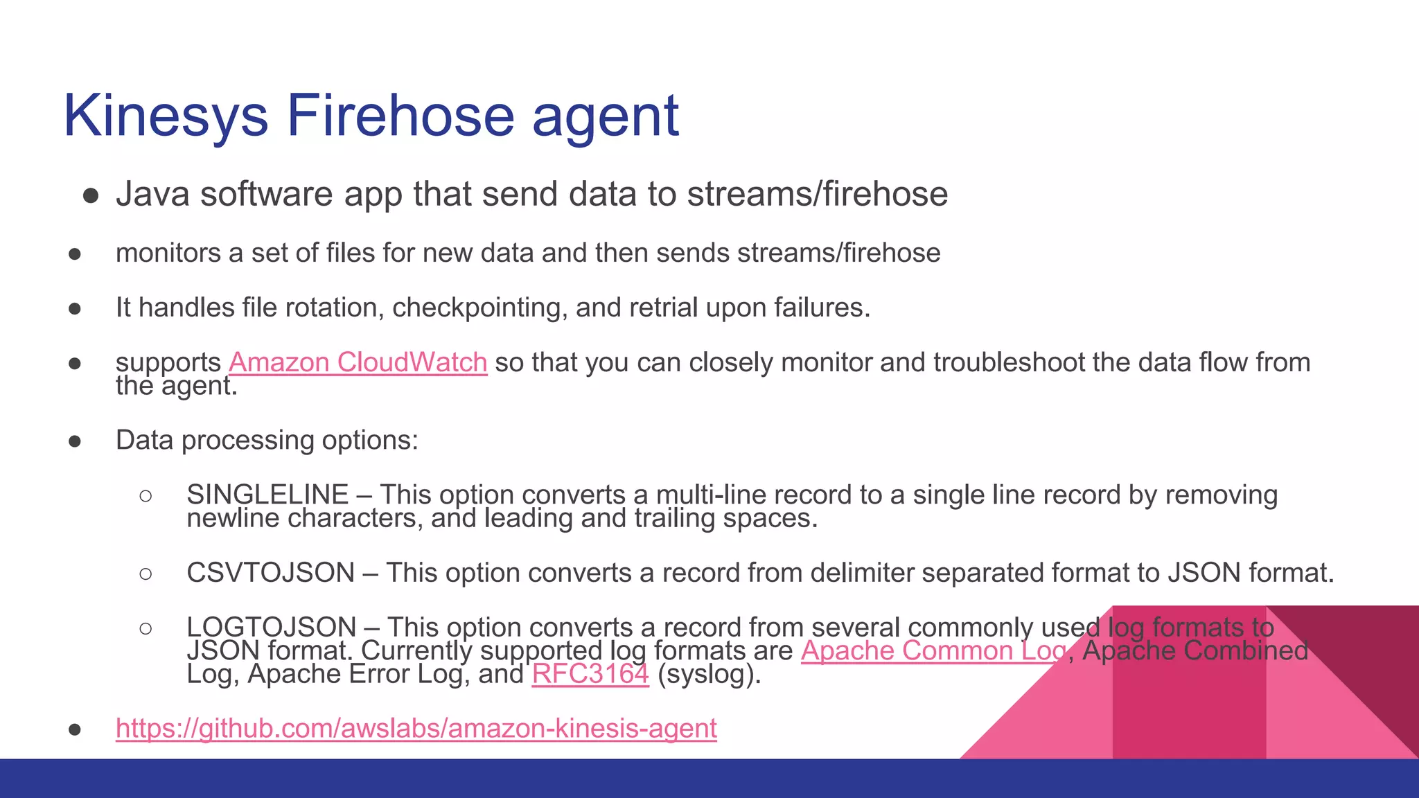 Introduction to streaming and messaging flume,kafka,SQS,kinesis | PPT