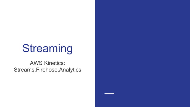 Introduction to streaming and messaging flume,kafka,SQS,kinesis | PPT
