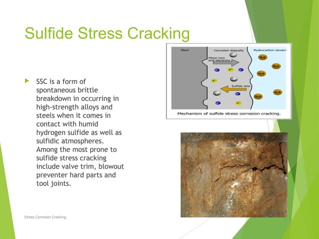 Introduction to stress corrosion cracking and nace material ...
