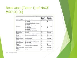 Introduction to stress corrosion cracking and nace material ...