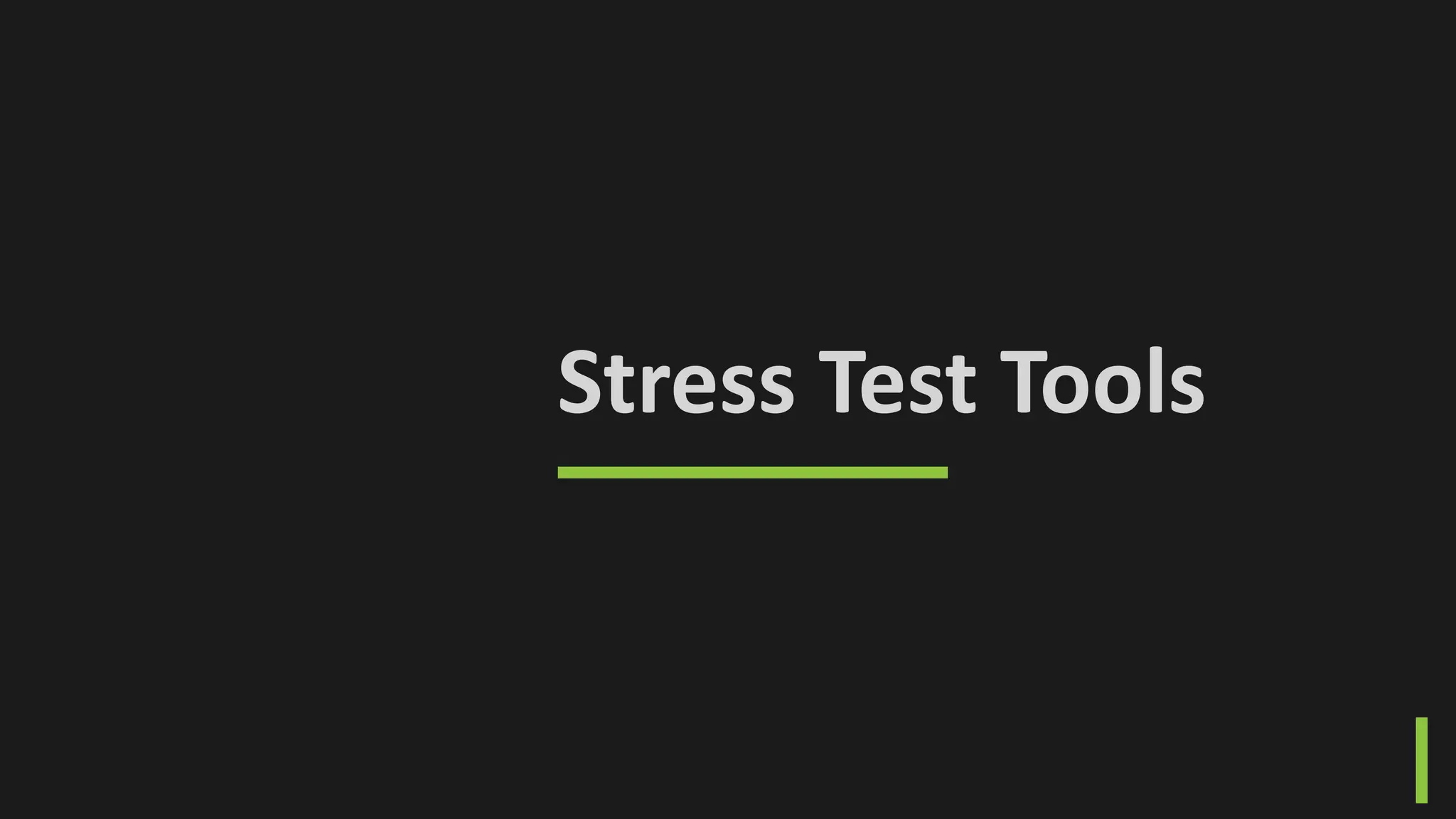Introduction to stress test | PPTX