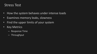 Introduction to stress test | PPTX