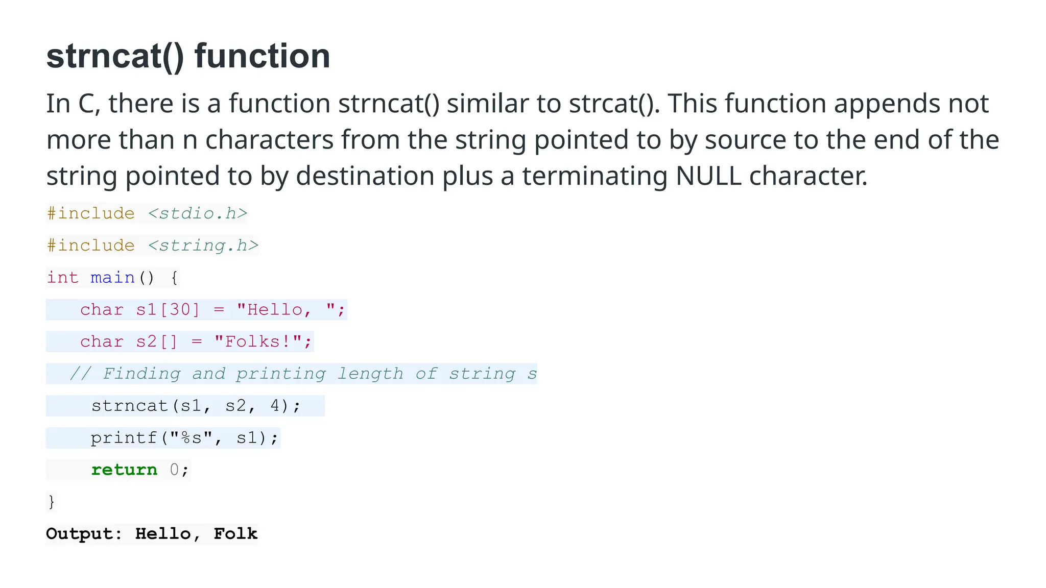 Introduction to Strings, String Handling Functions | PPTX
