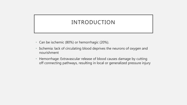Introduction to stroke asem | PPTX