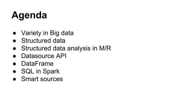 Introduction to Structured Data Processing with Spark SQL | PPT