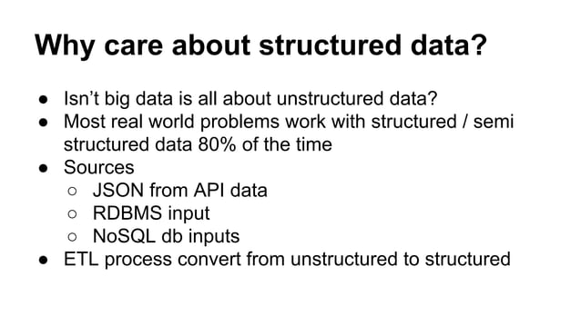 Introduction To Structured Data Processing With Spark Sql Ppt