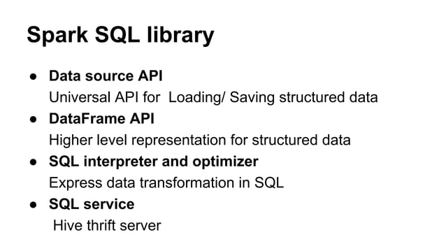 Introduction To Structured Data Processing With Spark Sql Ppt