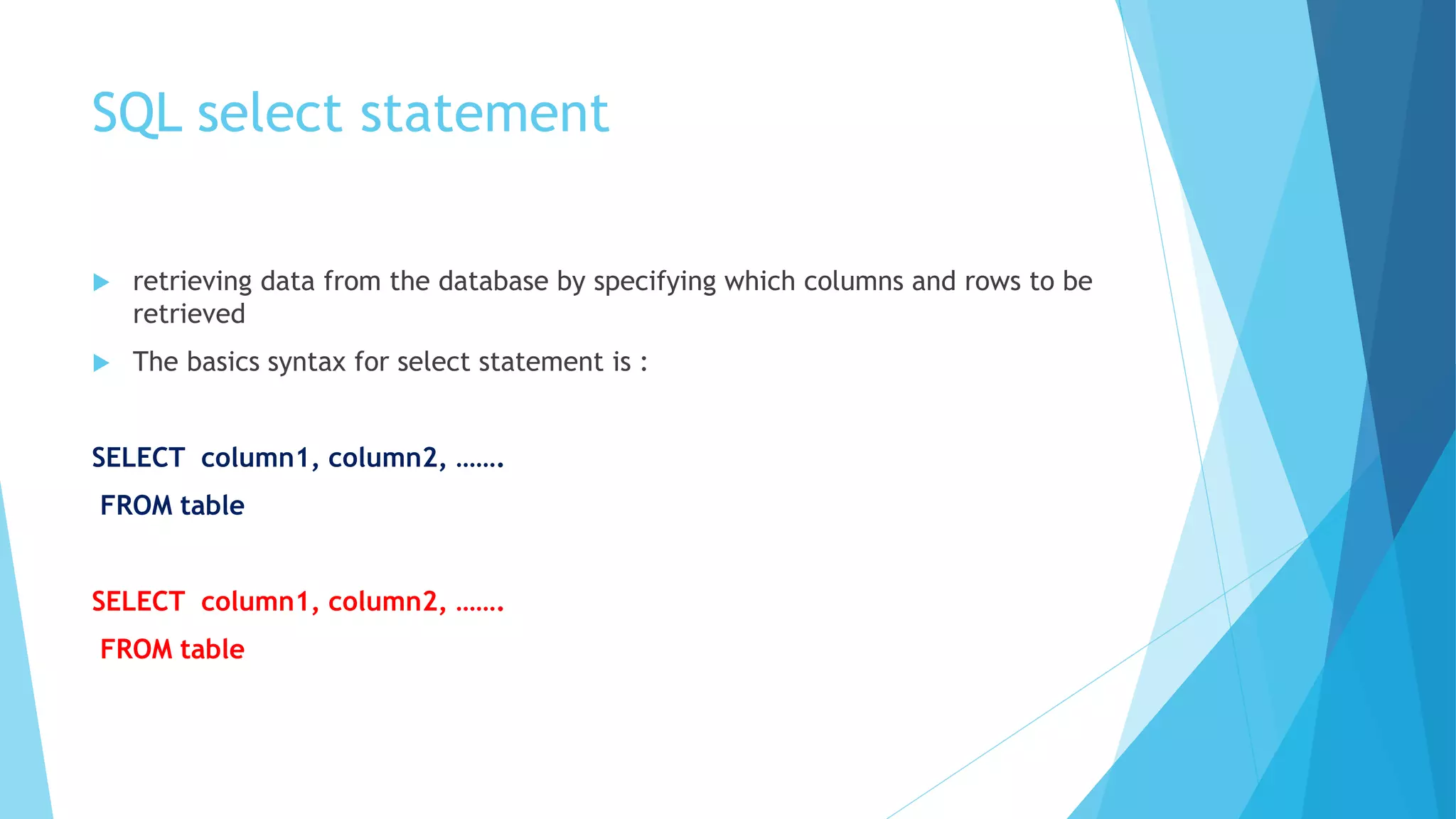 Introduction to structured query language | PDF