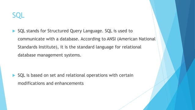 Introduction to structured query language | PDF | Databases | Computer Software and Applications