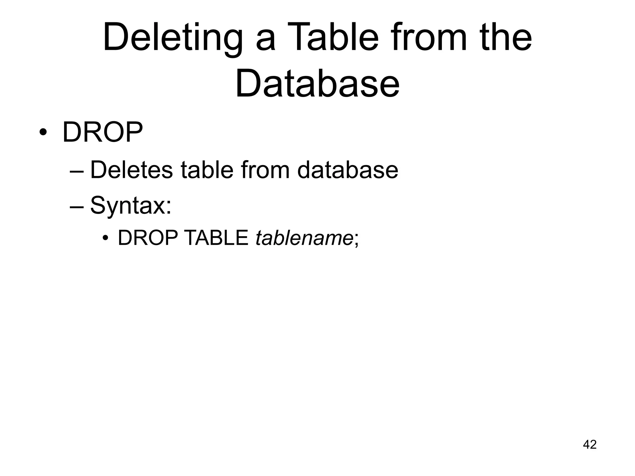 Introduction To Structured Query Language Sql 1ppt