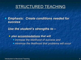 Introduction To Structured Teaching For Translation | PPT