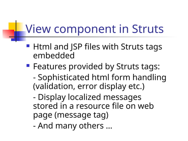 Introduction to Strutsdfkjntooijpikpdpok | PPT | Web Design and HTML | Internet