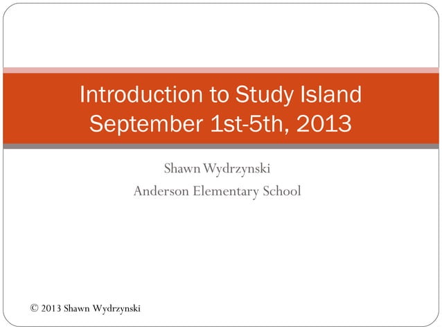 Introduction to study island | PPT