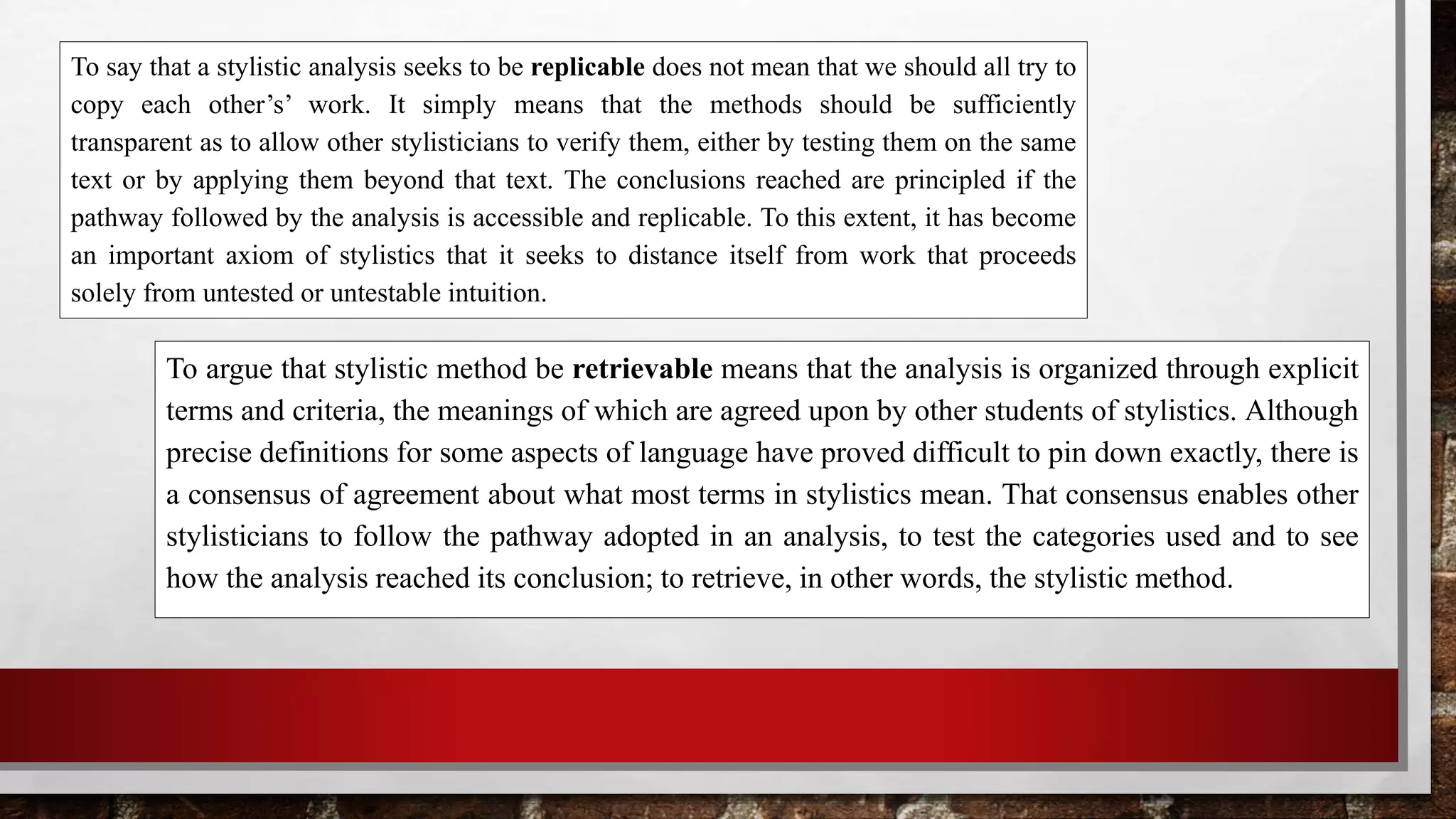 Introduction to Stylistics | PPTX