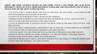 Introduction to Stylistics | PPTX