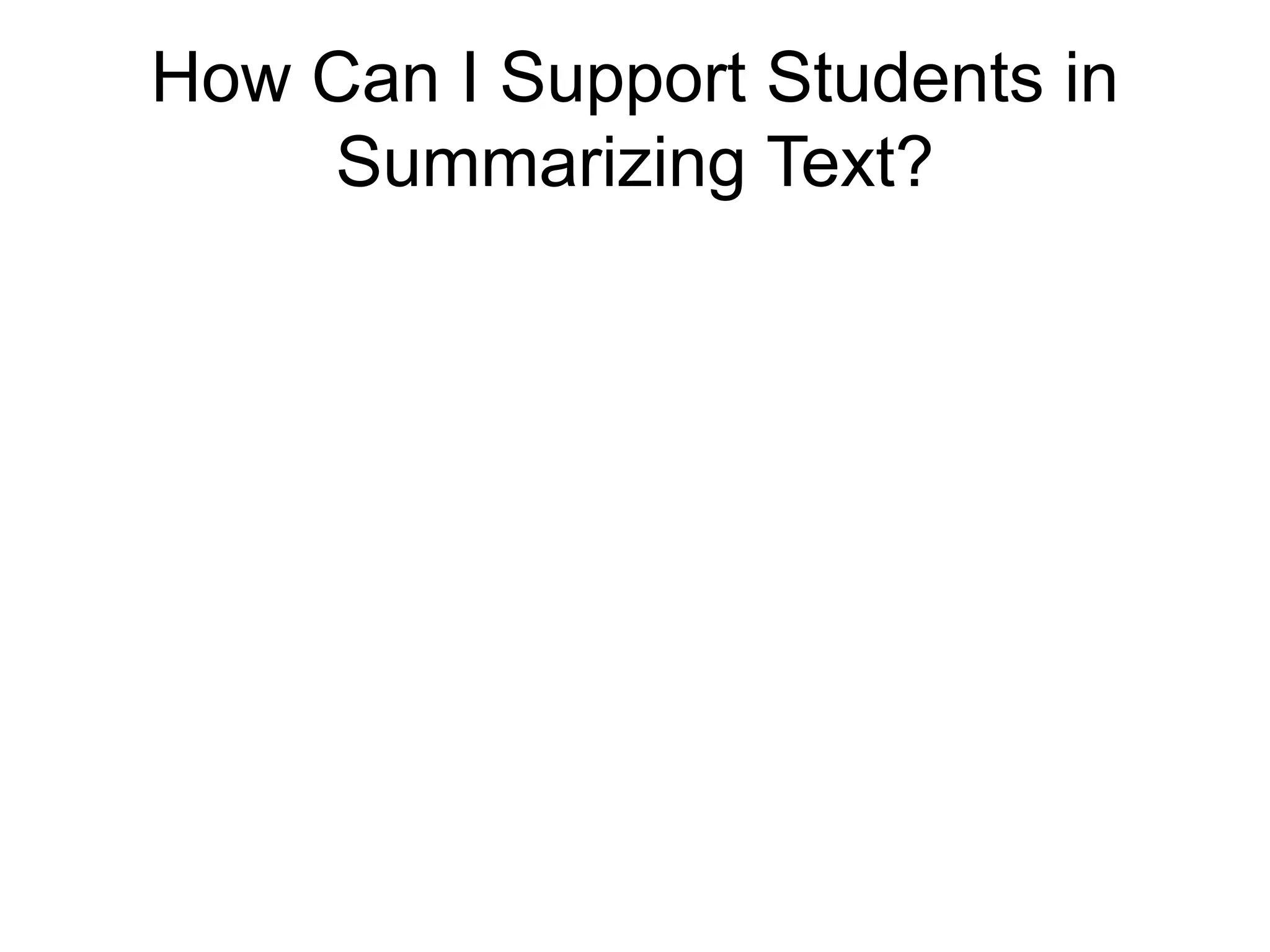 Introduction to Summarizing.ppt