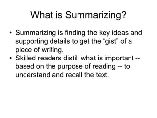 Introduction to Summarizing.ppt