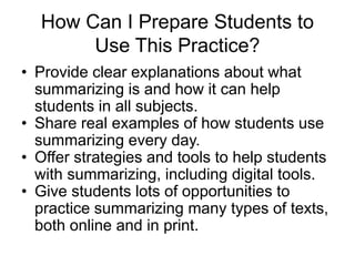 Introduction to Summarizing.ppt