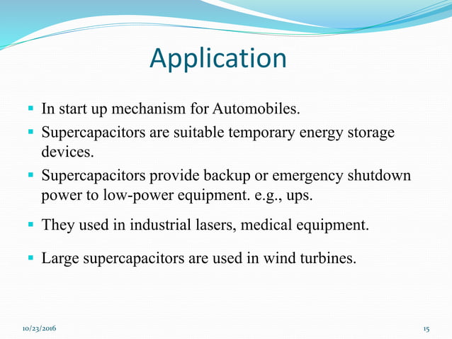 Introduction to supercapacitors | PPT