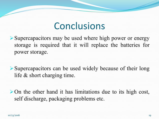 Introduction to supercapacitors | PPTX | Chemistry | Science
