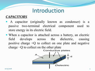 Introduction to supercapacitors | PPTX