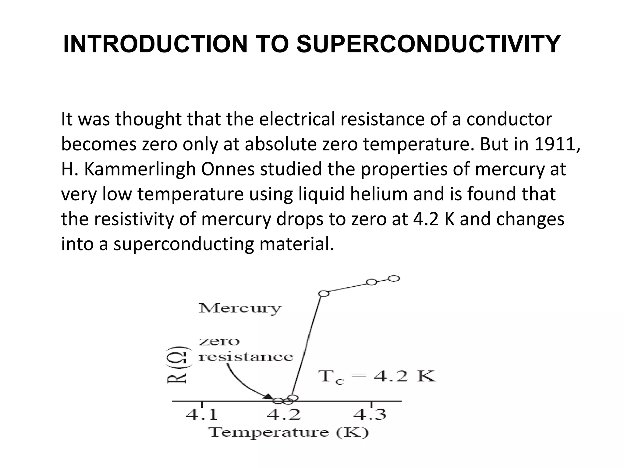 Introduction to superconductivity | PPTX