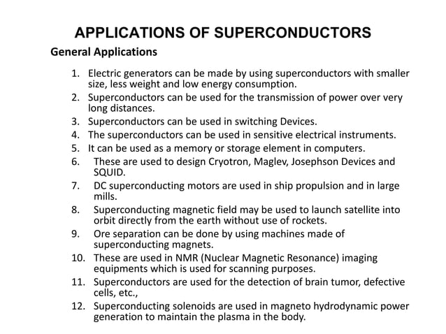 Introduction to superconductivity | PPTX | Chemistry | Science