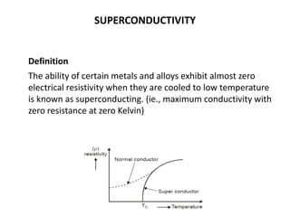 Introduction to superconductivity | PPTX
