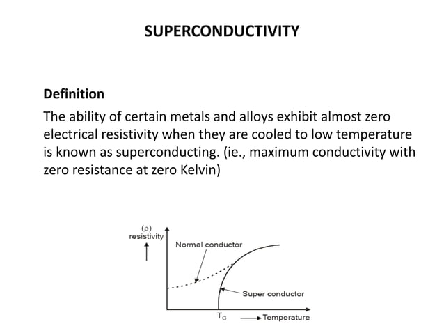 Introduction to superconductivity | PPTX | Chemistry | Science