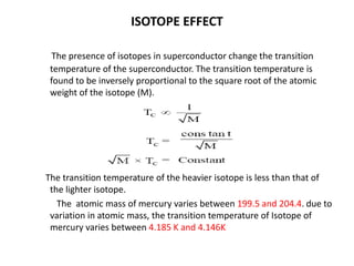 Introduction to superconductivity | PPTX