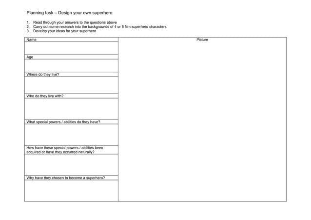 Introduction to superhero movies | PPT