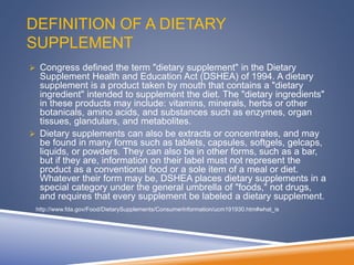 Introduction to supplements. module 1.rev.2019