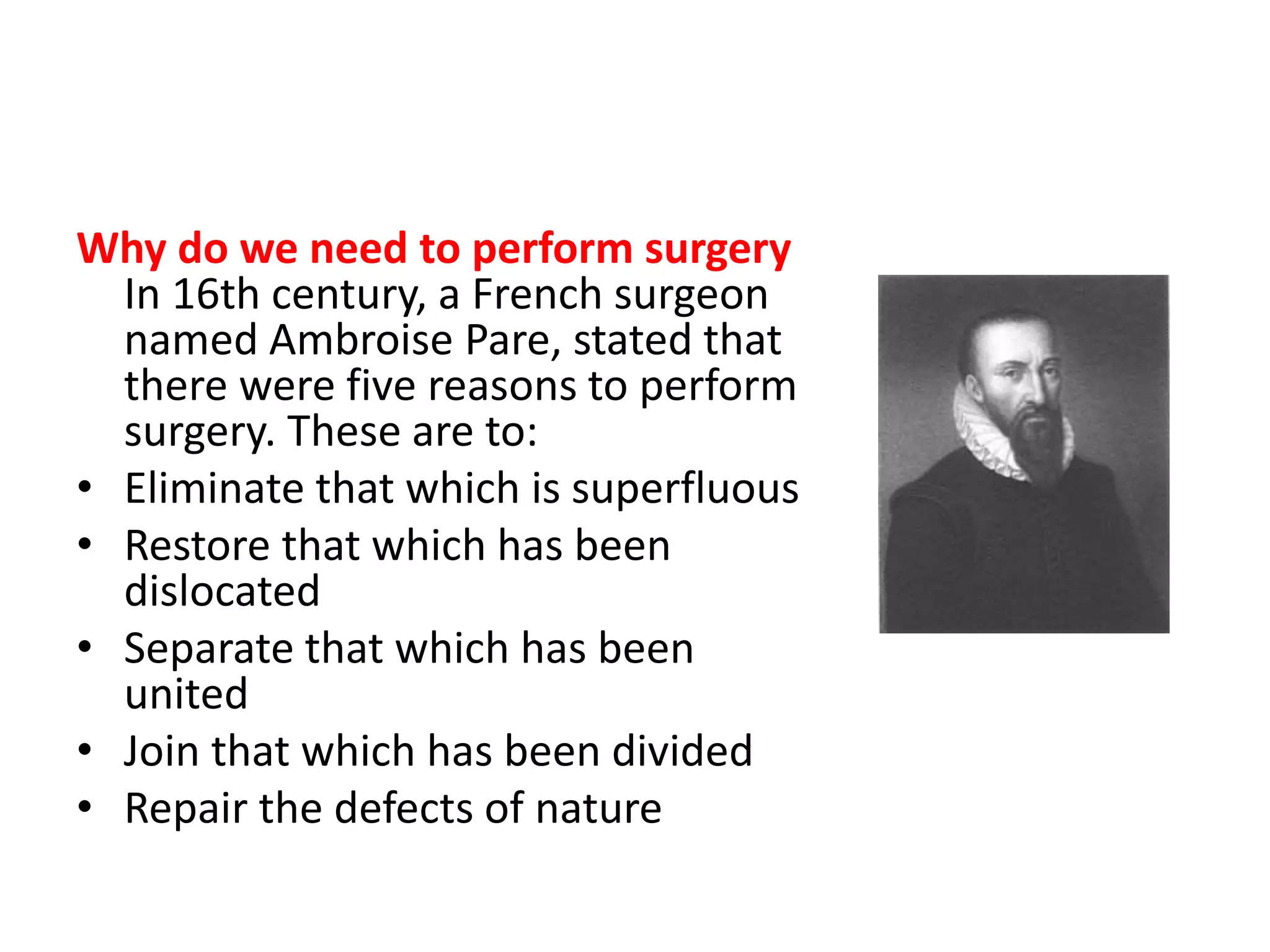 Introduction to surgery | PPTX