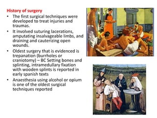 Introduction to surgery | PPTX