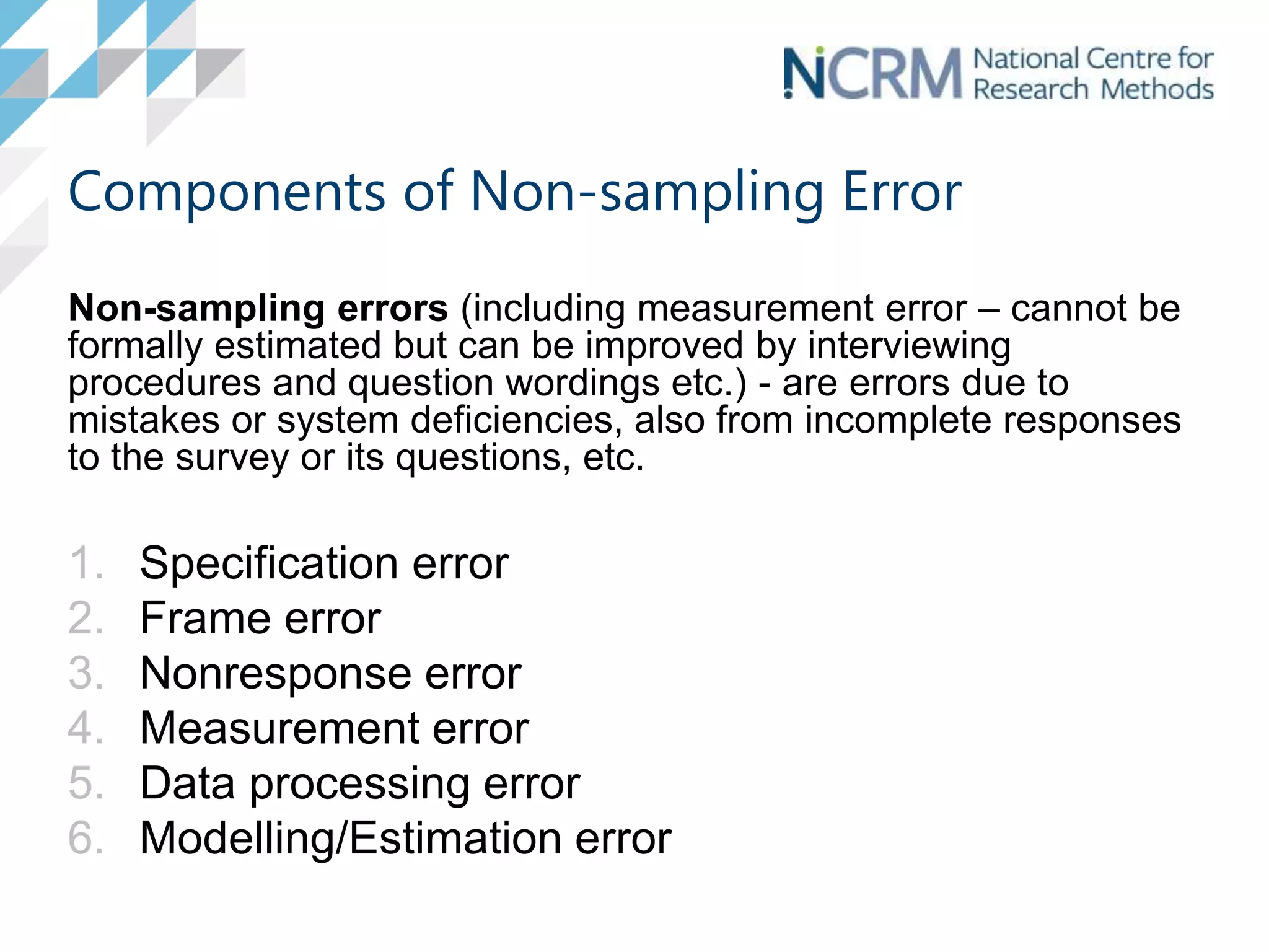 Introduction to Survey Data Quality | PPTX