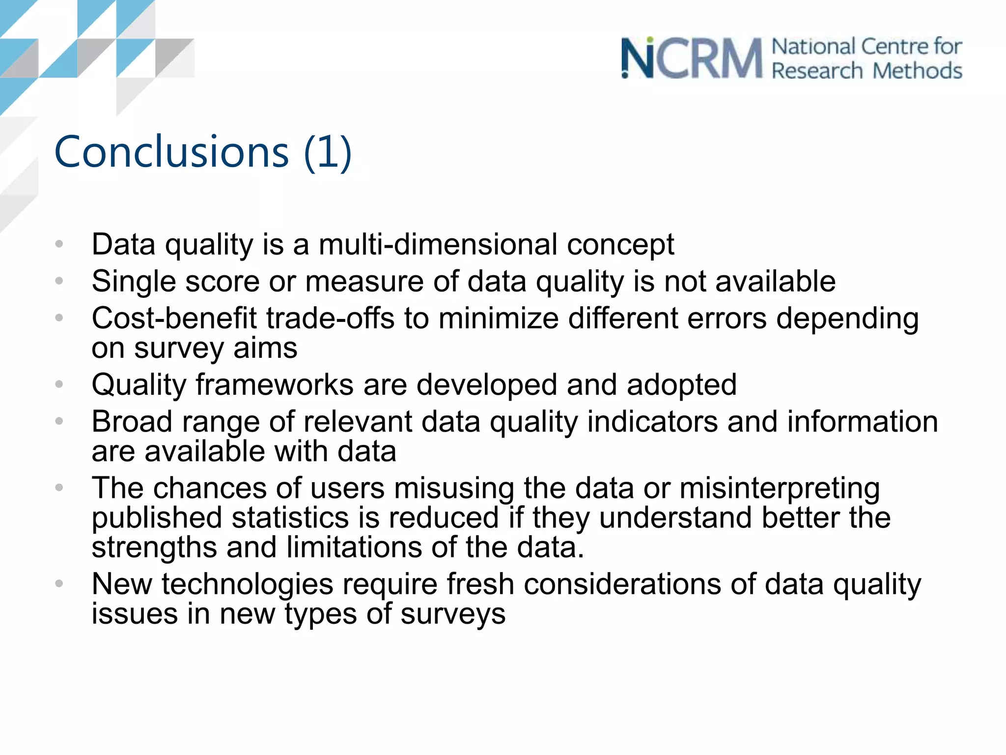 Introduction to Survey Data Quality | PPTX