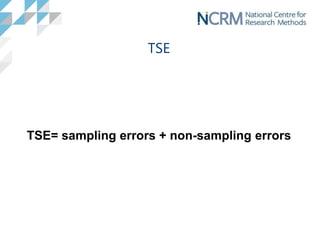 Introduction to Survey Data Quality | PPTX