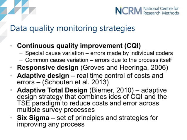 Introduction to Survey Data Quality | PPTX