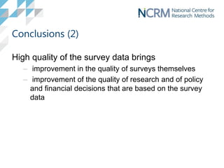 Introduction to Survey Data Quality | PPTX