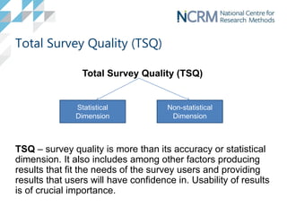 Introduction to Survey Data Quality | PPTX
