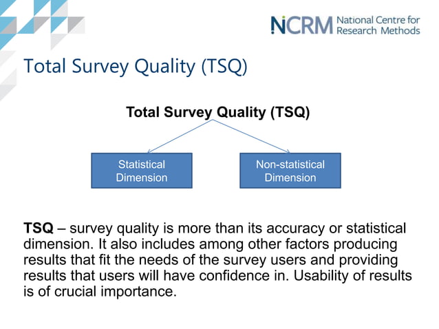 Introduction to Survey Data Quality | PPTX