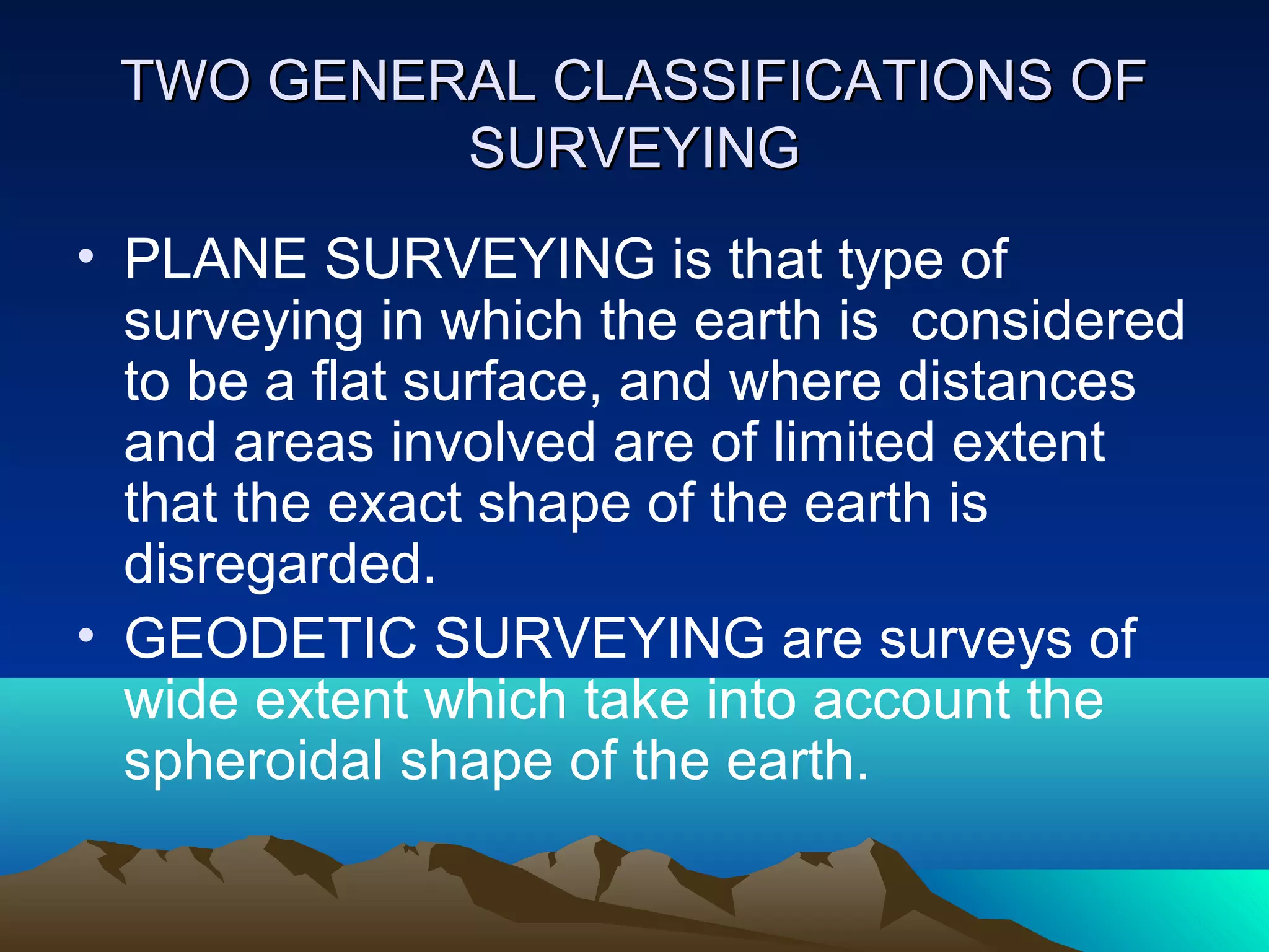 Introduction to surveying | PPT