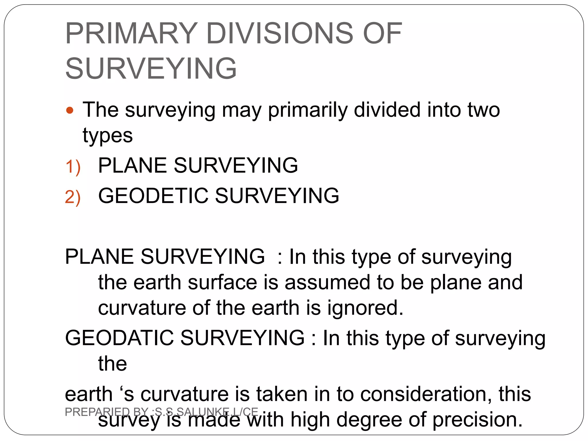 Introduction to surveying | PPTX