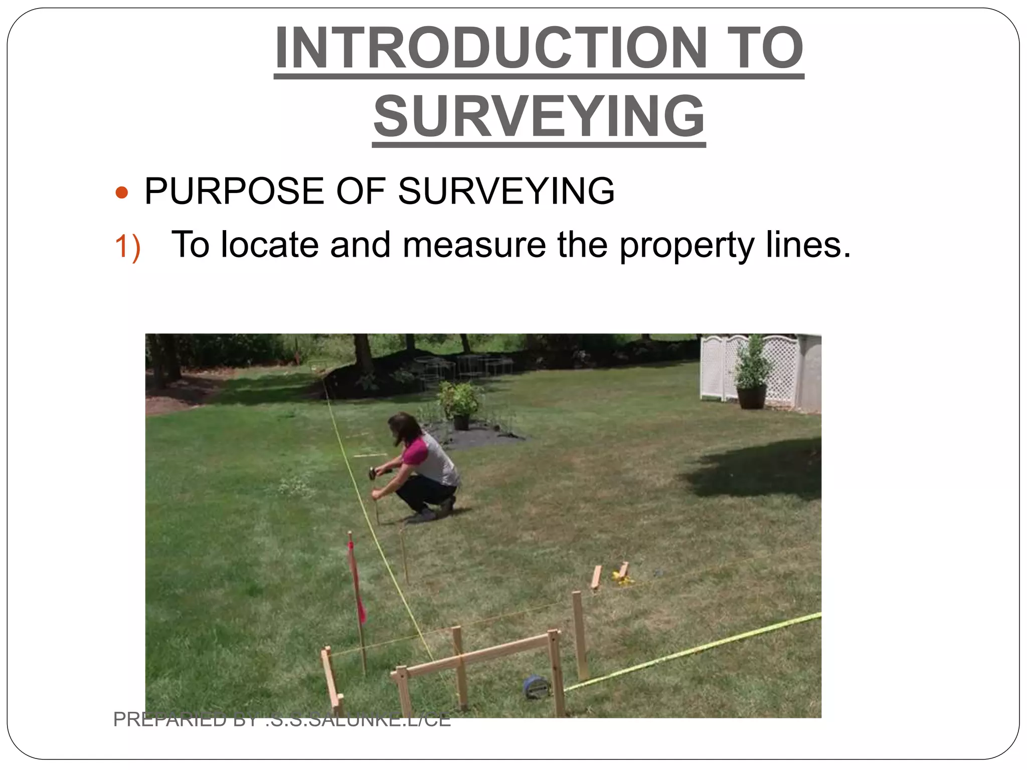 Introduction to surveying | PPTX