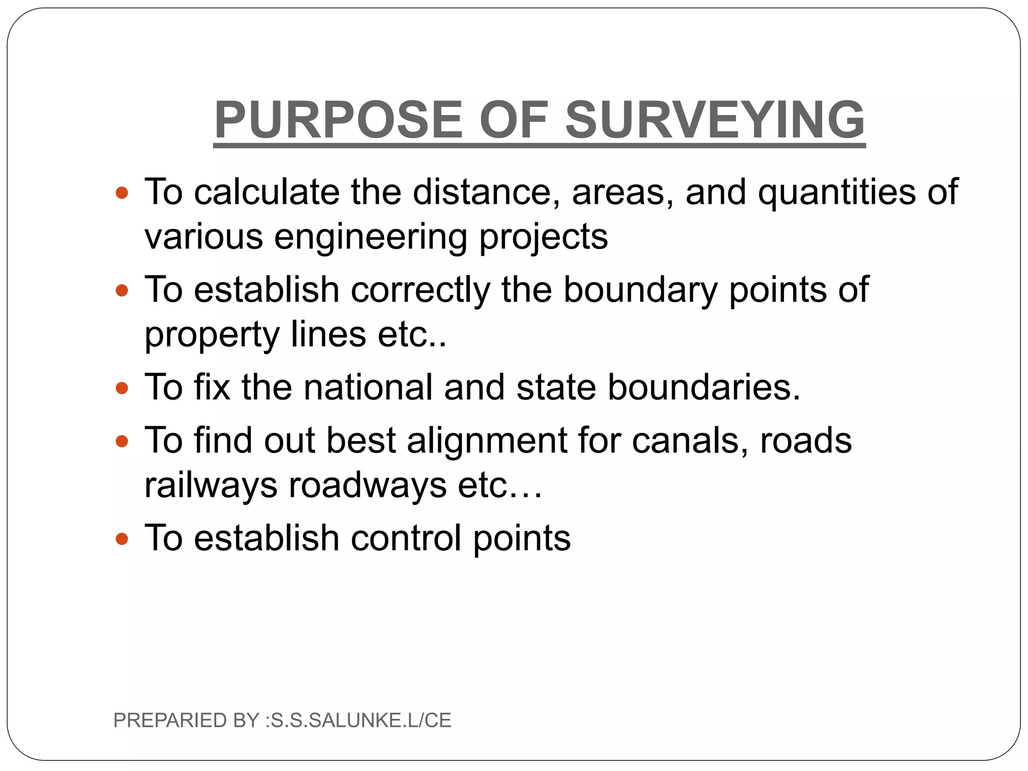 Introduction to surveying | PPTX