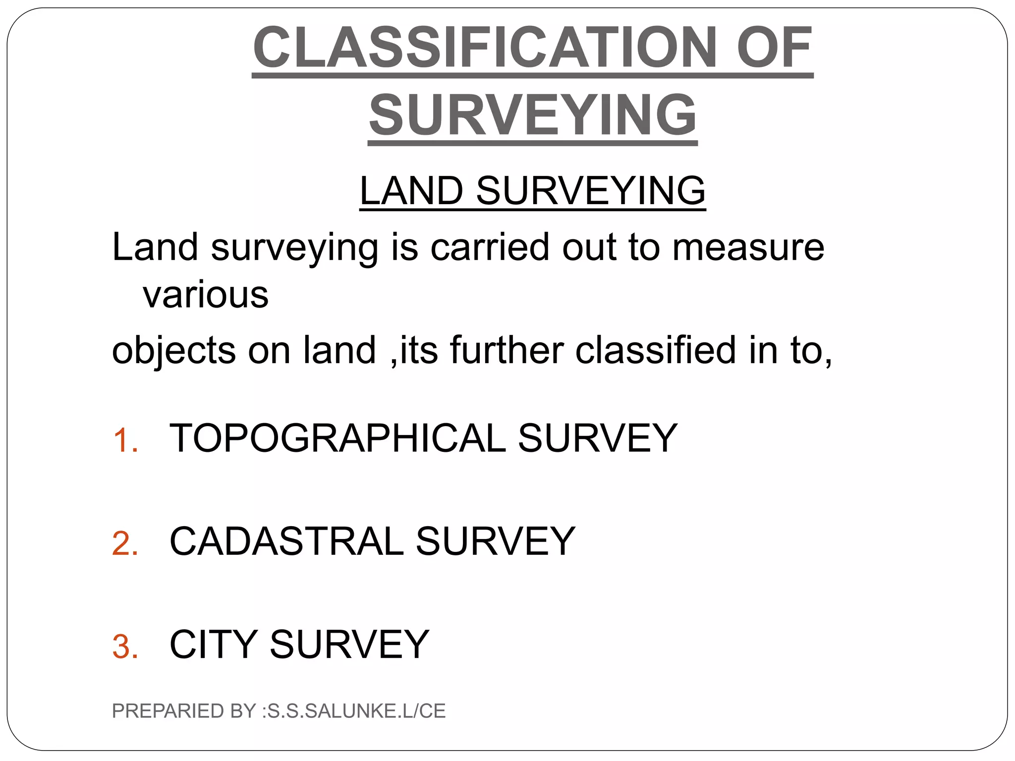 Introduction to surveying | PPTX