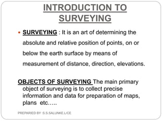 Introduction to surveying | PPTX