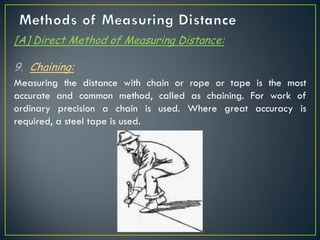 Introduction to surveying, ranging and chaining | PDF