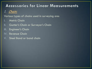 Introduction to surveying, ranging and chaining | PDF